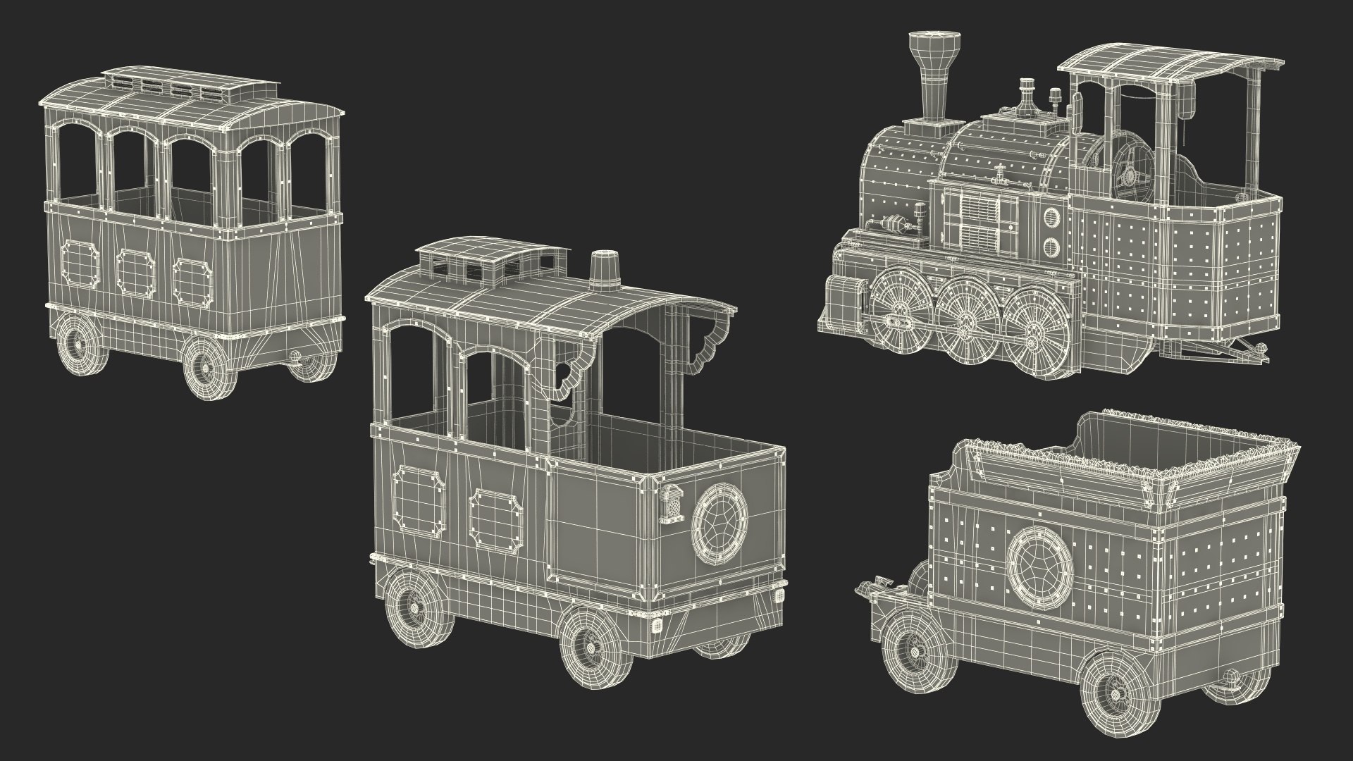 Wattman Mini Express Children Train model - TurboSquid 2058131