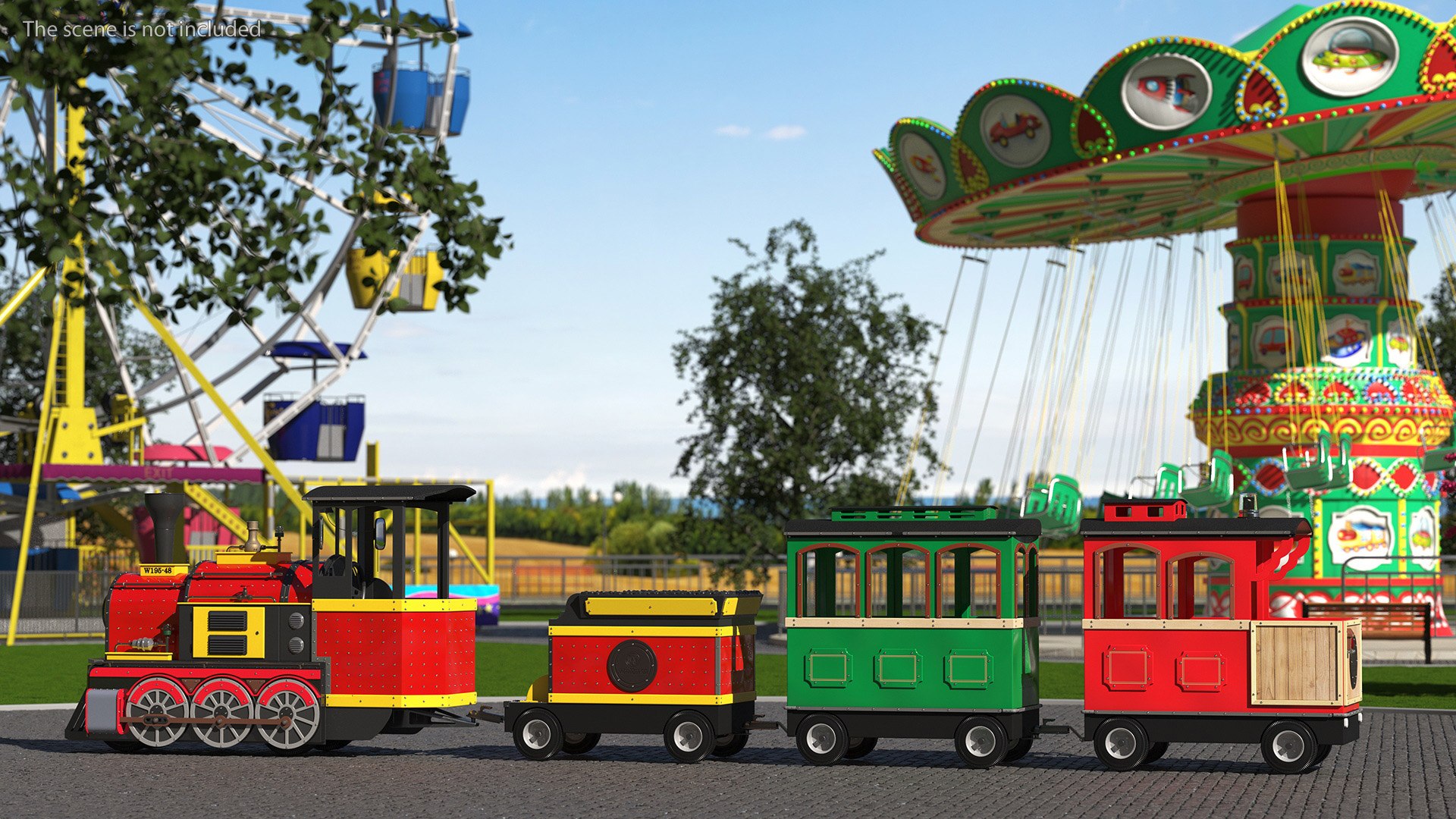 Wattman Mini Express Children Train model - TurboSquid 2058131