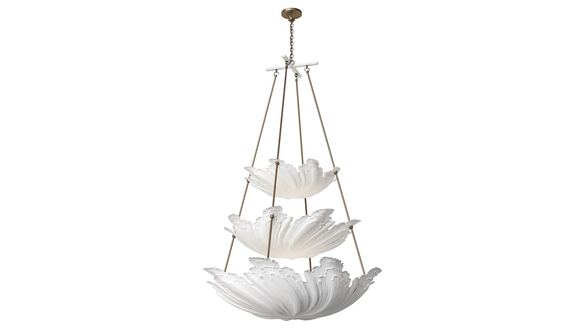 3D WP Sullivan Shell Plaster Chandelier Model - TurboSquid 2399700
