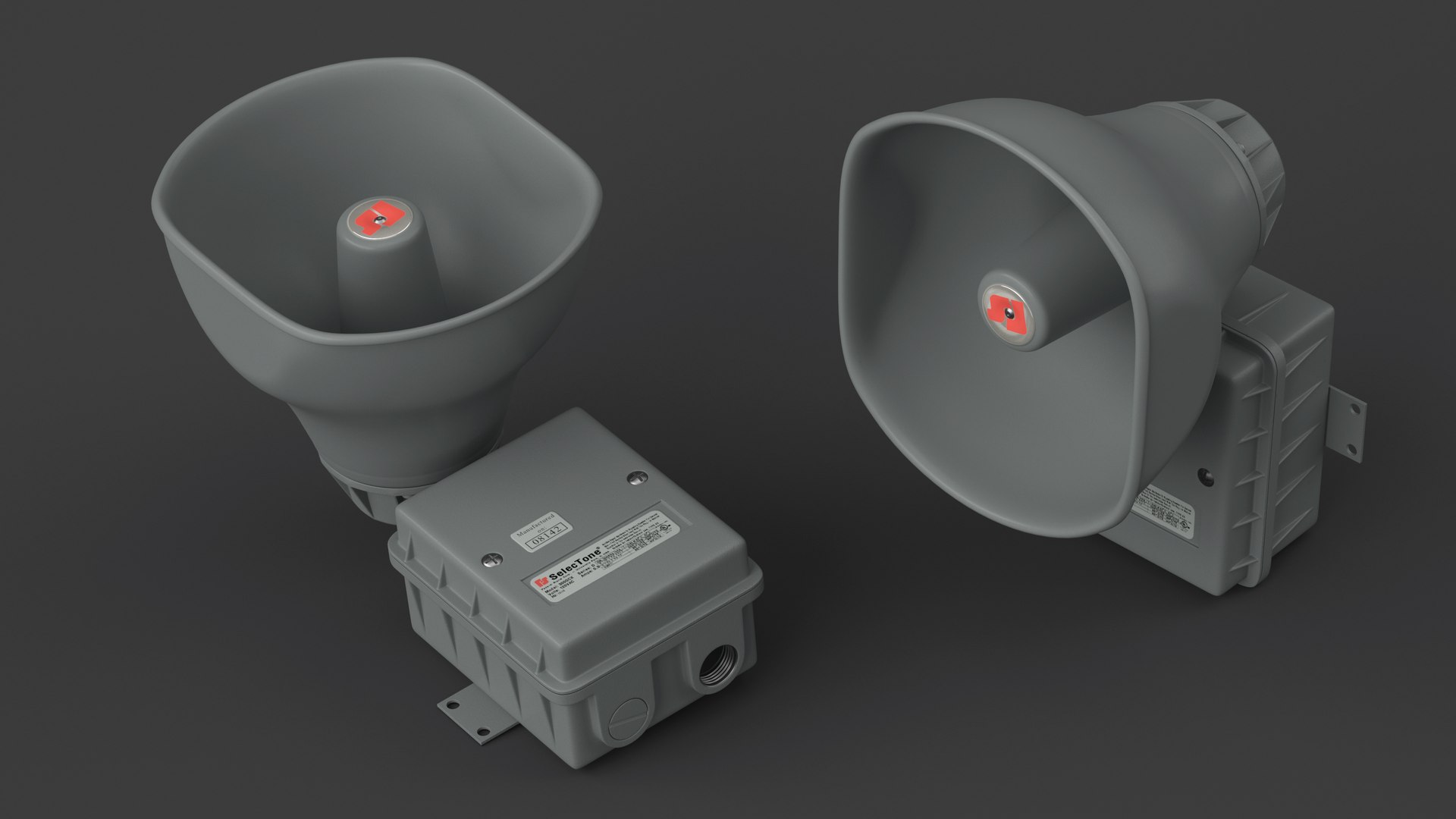 Audible Signaling Device Federal Signal 300GCX 3D model - TurboSquid ...