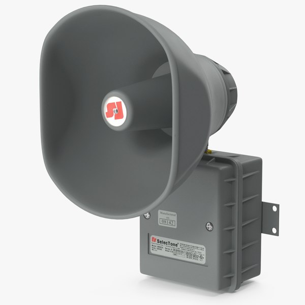 Audible Signaling Device Federal Signal 300GCX 3D model - TurboSquid ...