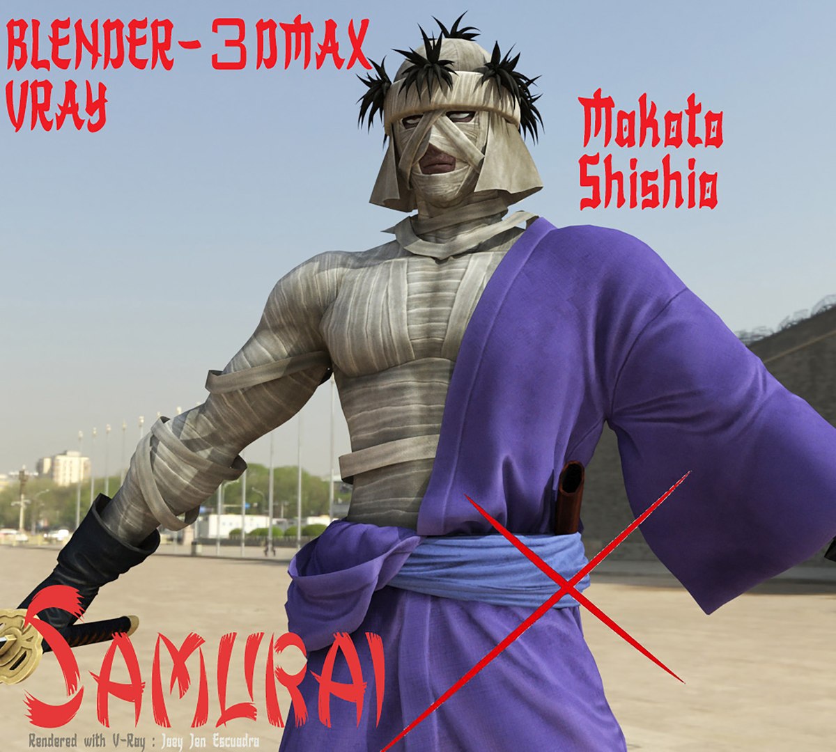 Samurai X - Makoto Shishio Model - TurboSquid 2357976