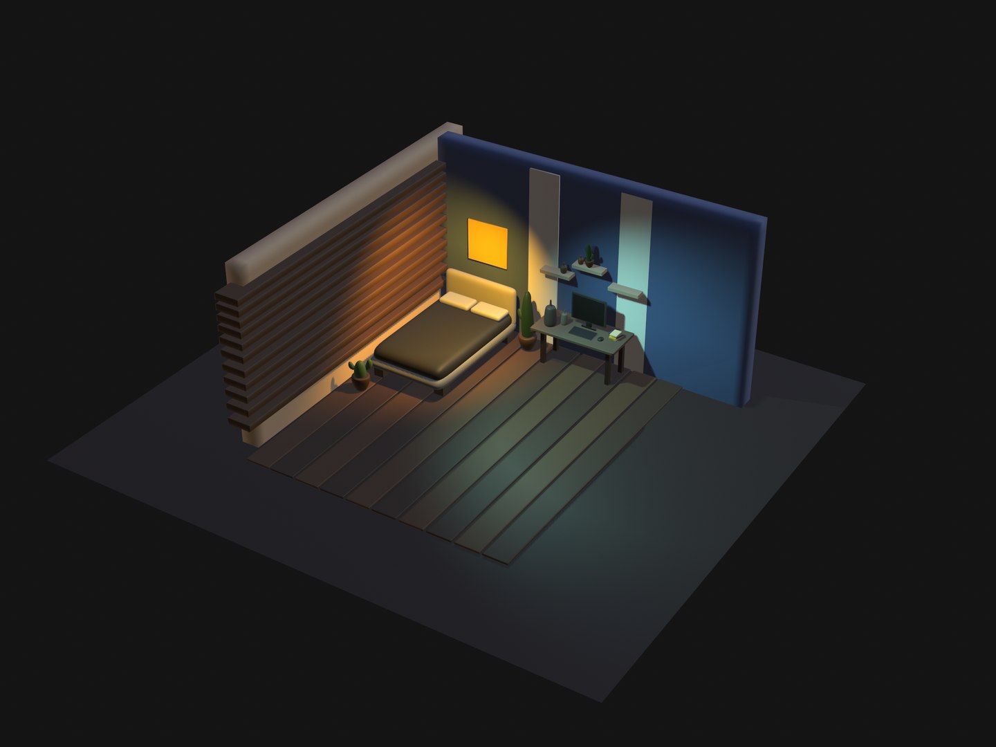 3D model bedroom 3d simple design - TurboSquid 1982425