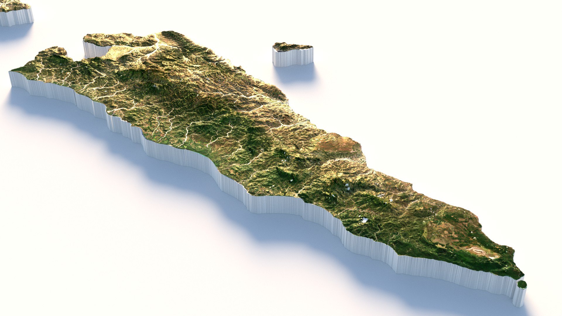 Timor Leste Terrain Map 3D Model - TurboSquid 2337614