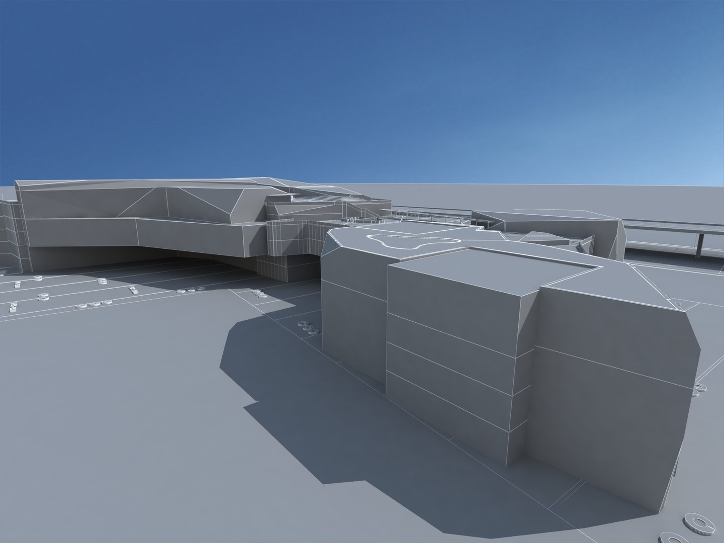 3D Plaza Complex 2 Model - TurboSquid 2075158