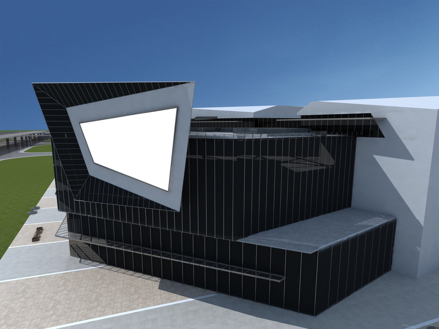 3D Plaza Complex 2 Model - TurboSquid 2075158