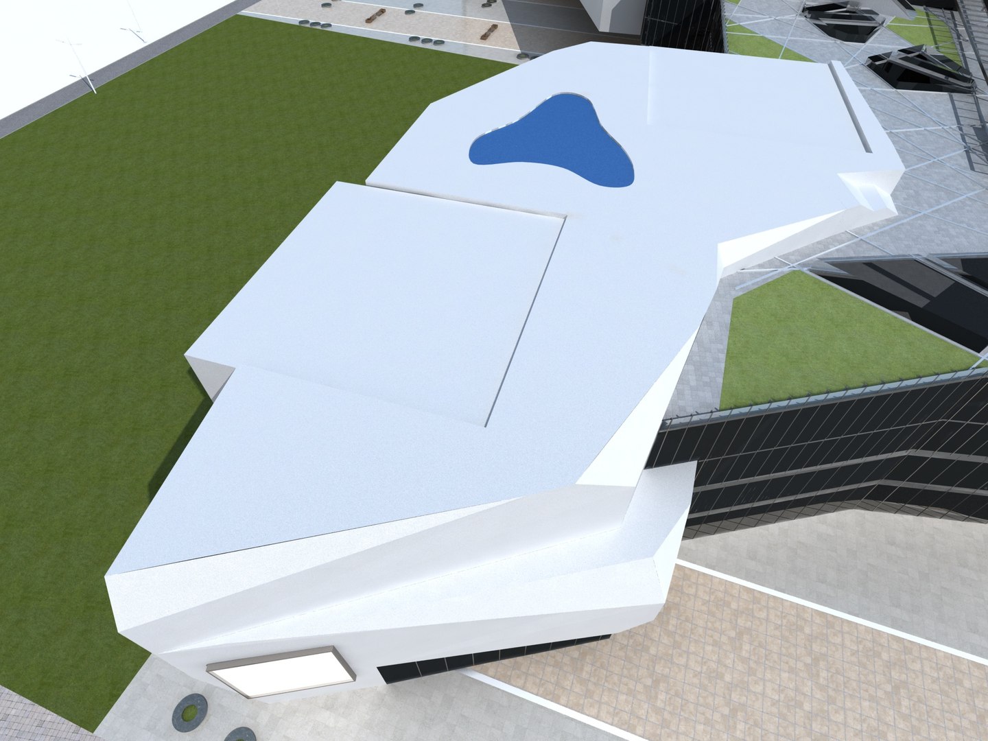 3D Plaza Complex 2 Model - TurboSquid 2075158