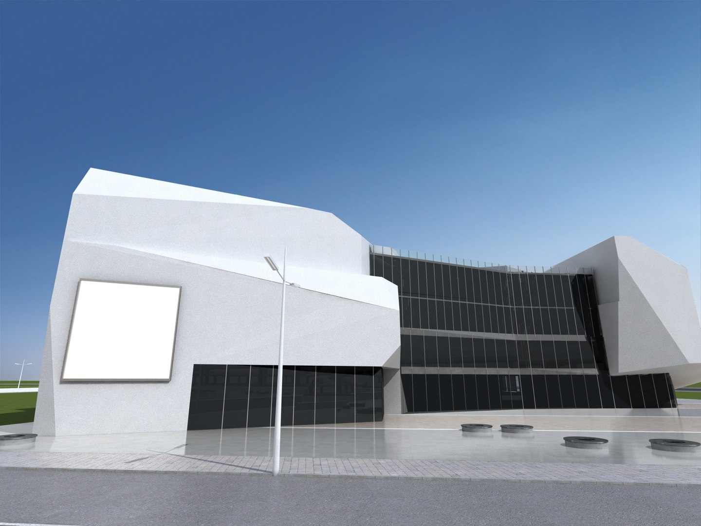 3D Plaza Complex 2 Model - TurboSquid 2075158