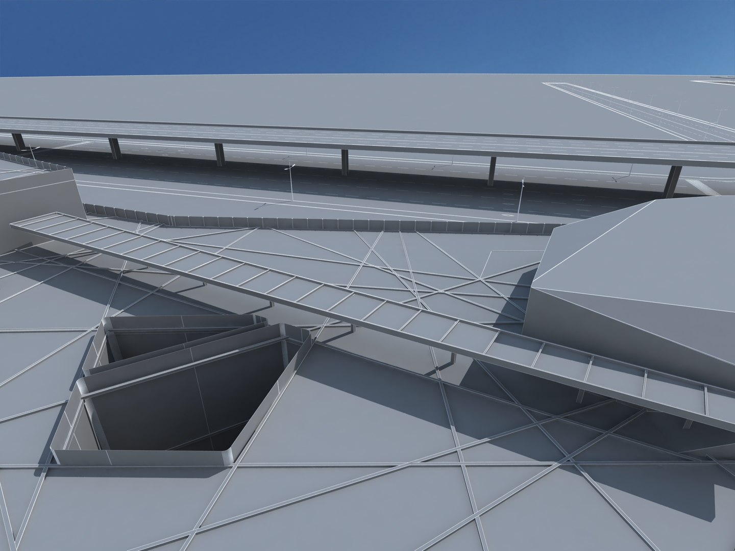 3D Plaza Complex 2 Model - TurboSquid 2075158