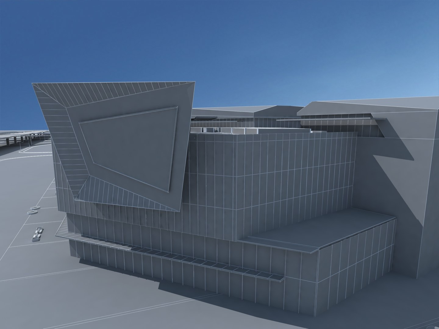 3D Plaza Complex 2 Model - TurboSquid 2075158