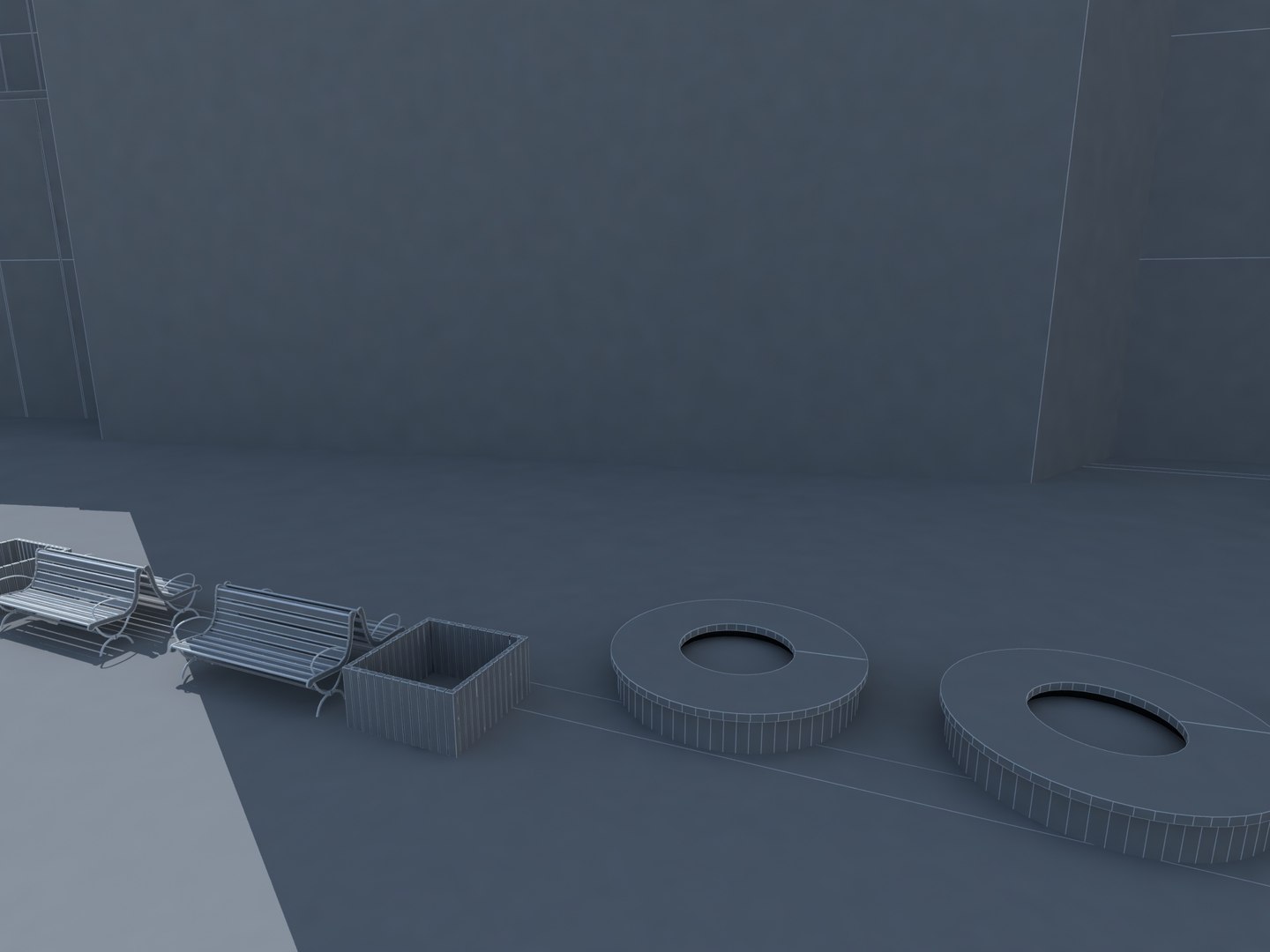 3D Plaza Complex 2 Model - TurboSquid 2075158