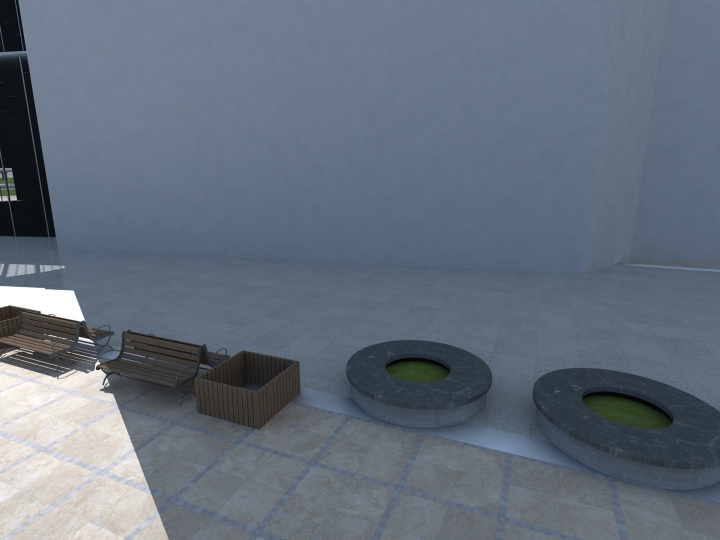 3D Plaza Complex 2 Model - TurboSquid 2075158
