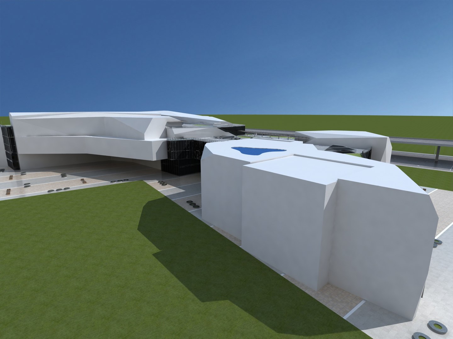 3D Plaza Complex 2 Model - TurboSquid 2075158