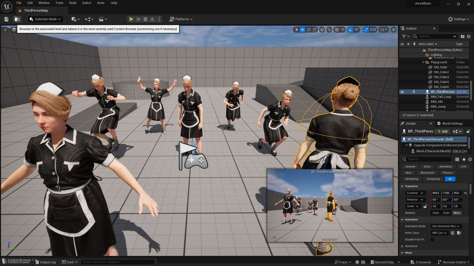 3D Model Vintage Housekeeper Woman Game Ready Model - TurboSquid 2398258