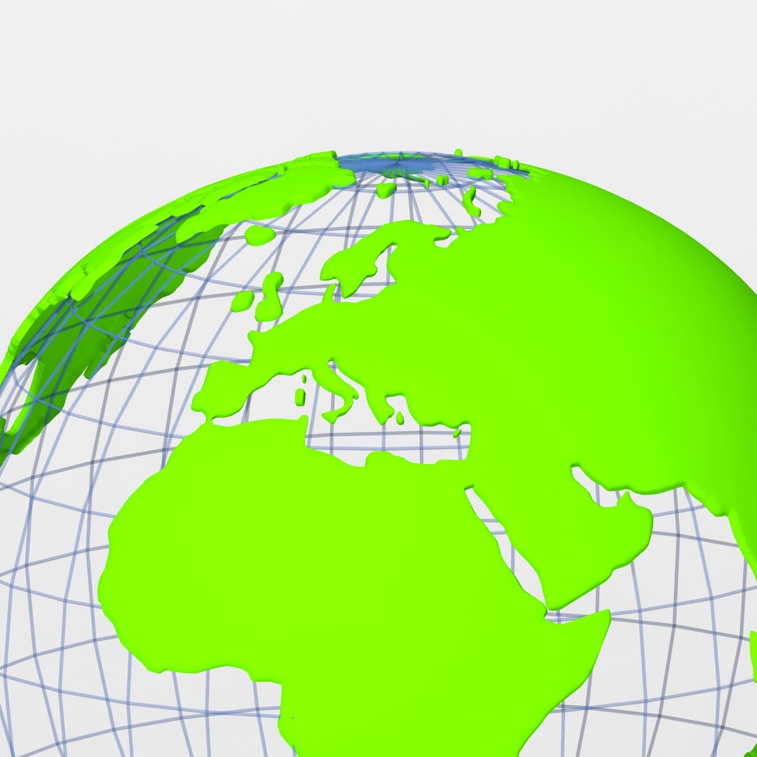 globe earth 3d model