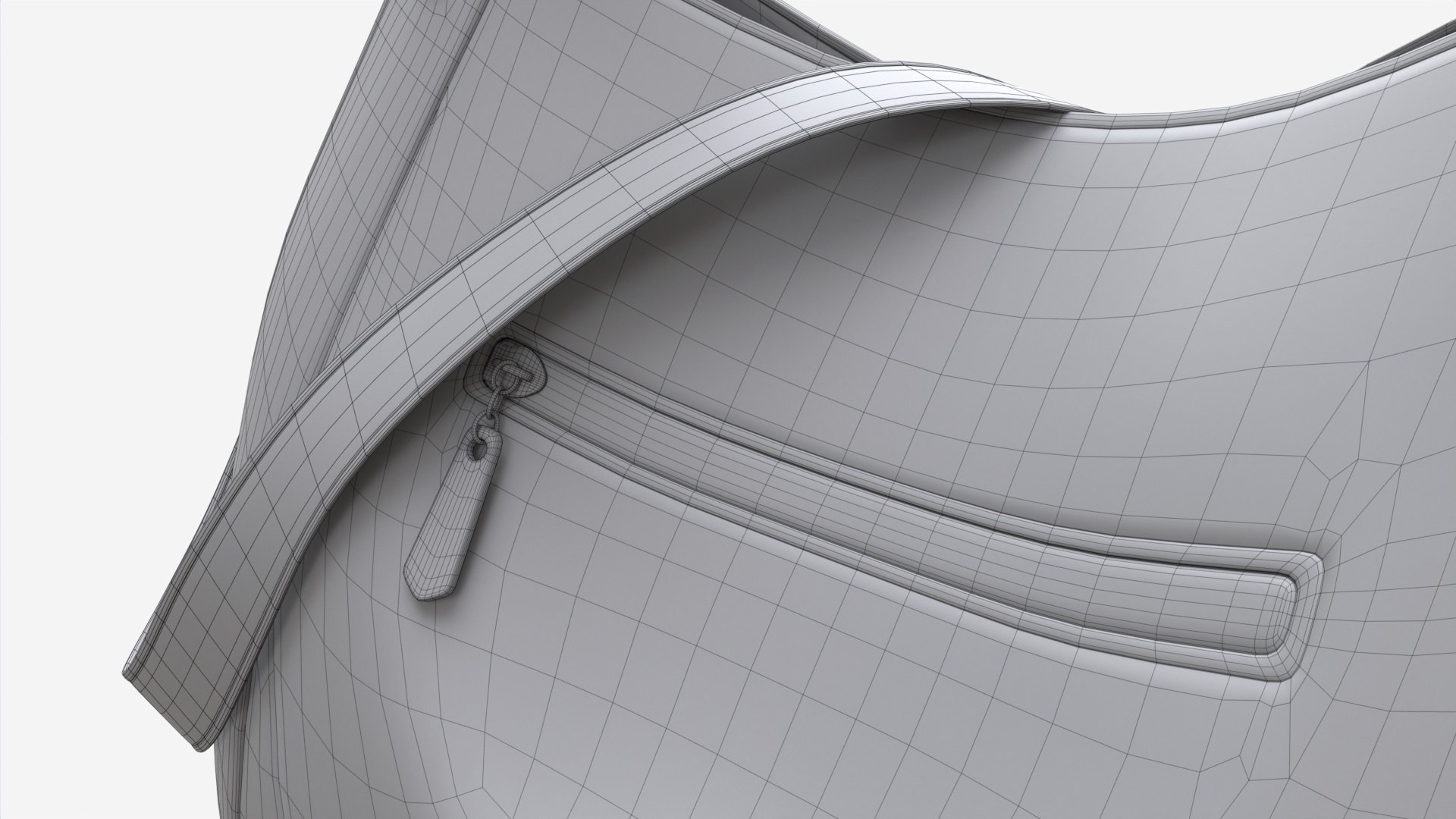 3D model Women shoulder black leather bag - TurboSquid 1921091