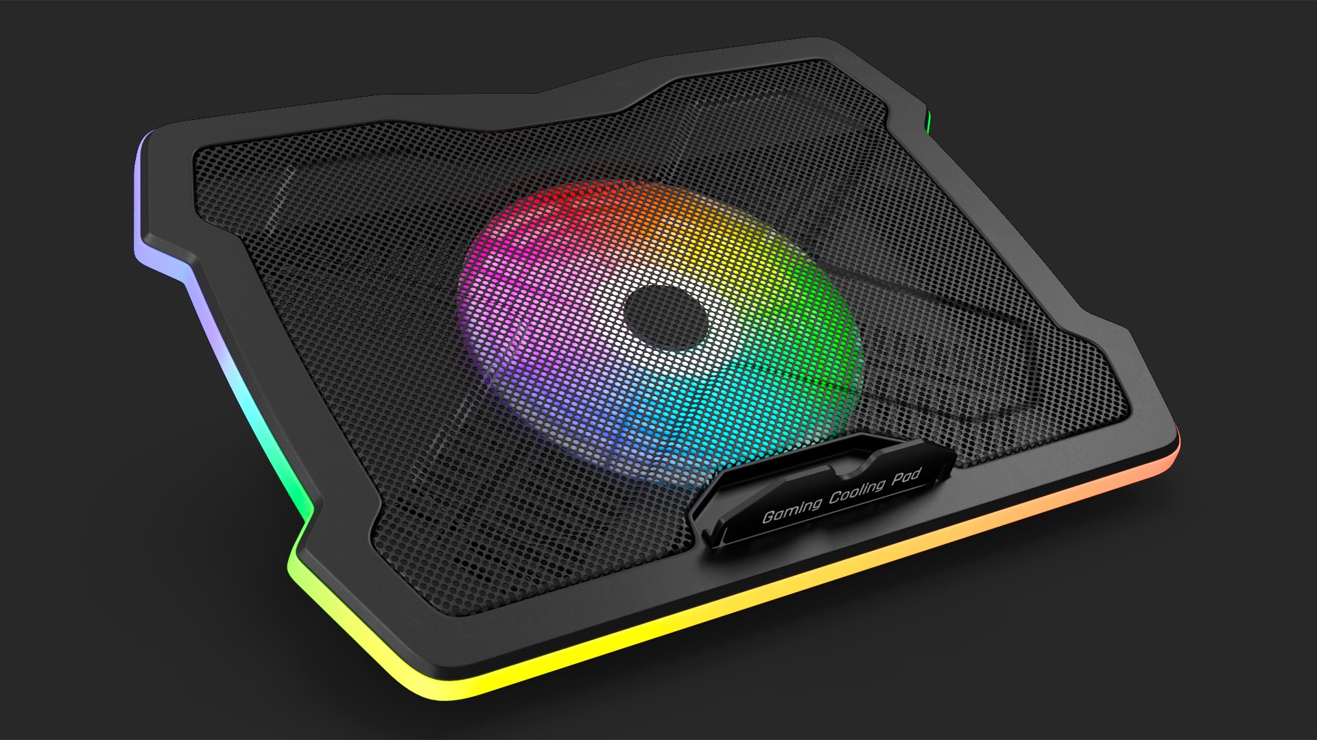 Ultraportable Laptop on RGB Cooling Pad 3D - TurboSquid 2022346