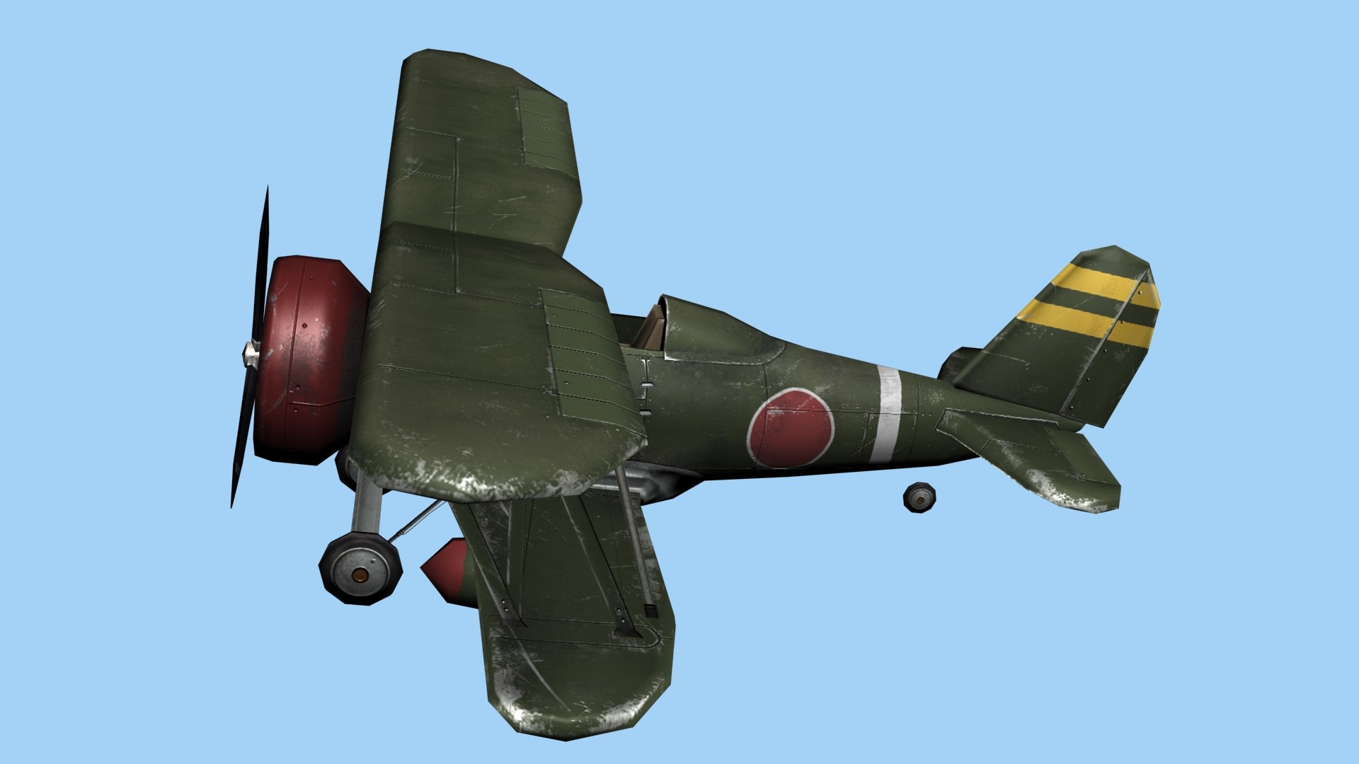 3D Japanese World War II Aircraft Model - TurboSquid 2093334