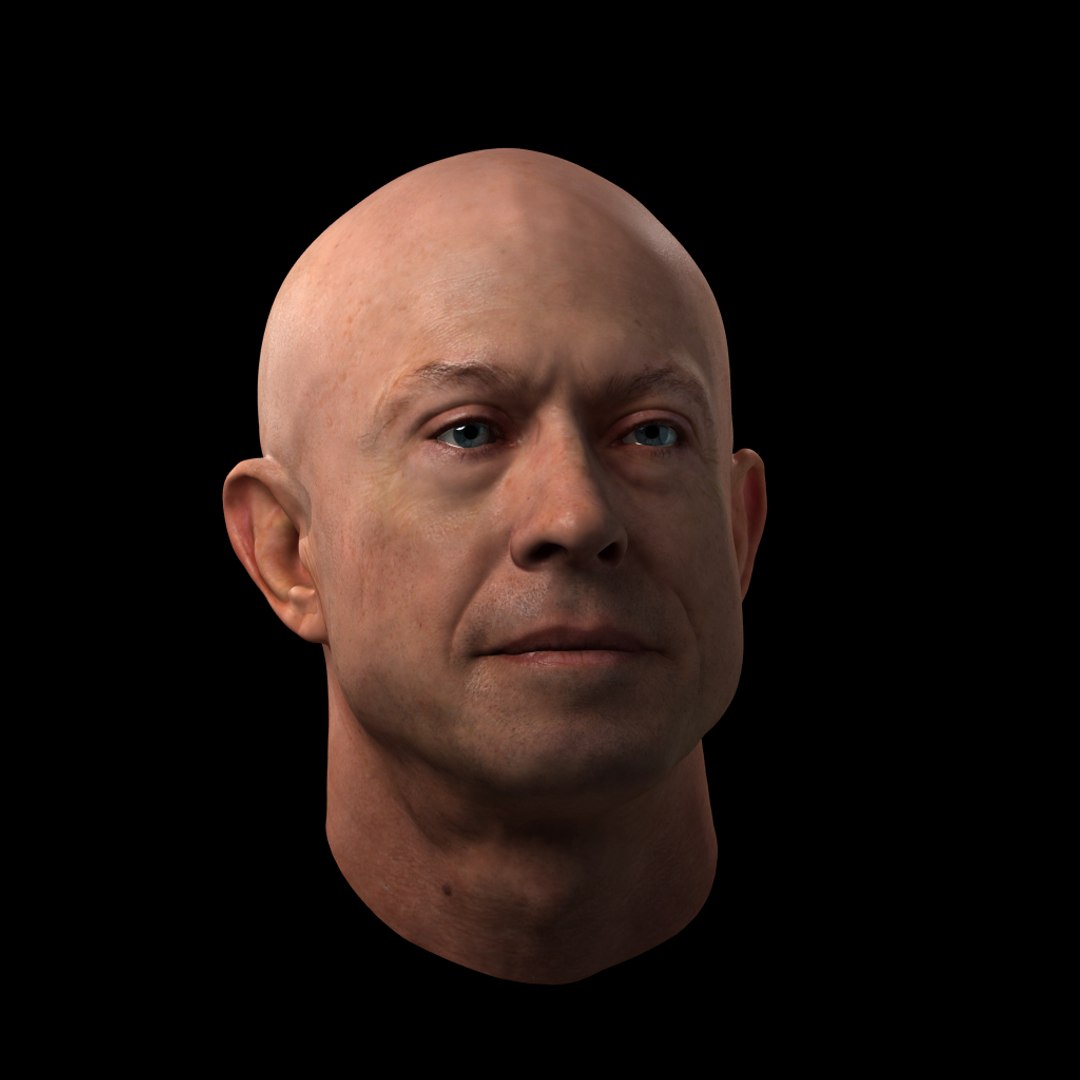 Man Head 3d Model