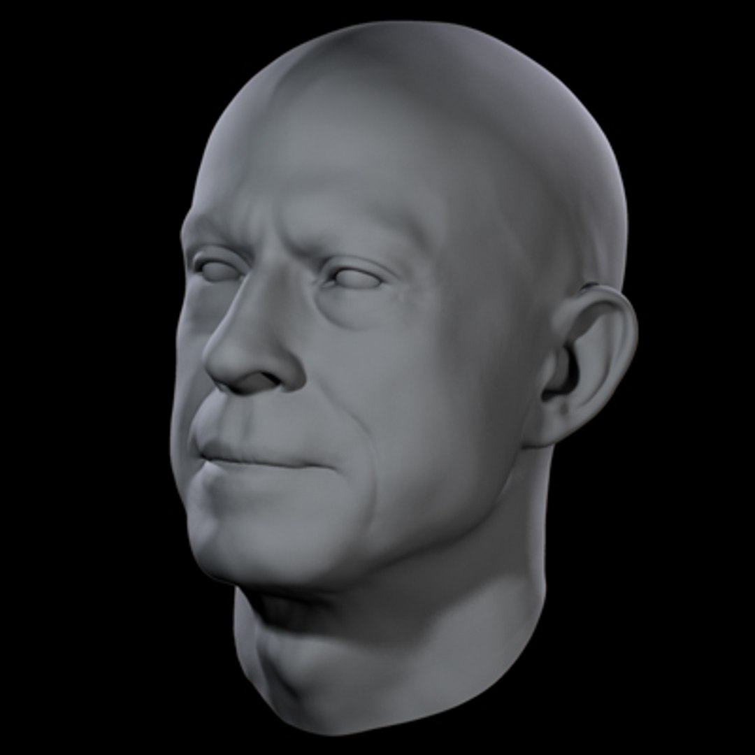 Man Head 3d Model