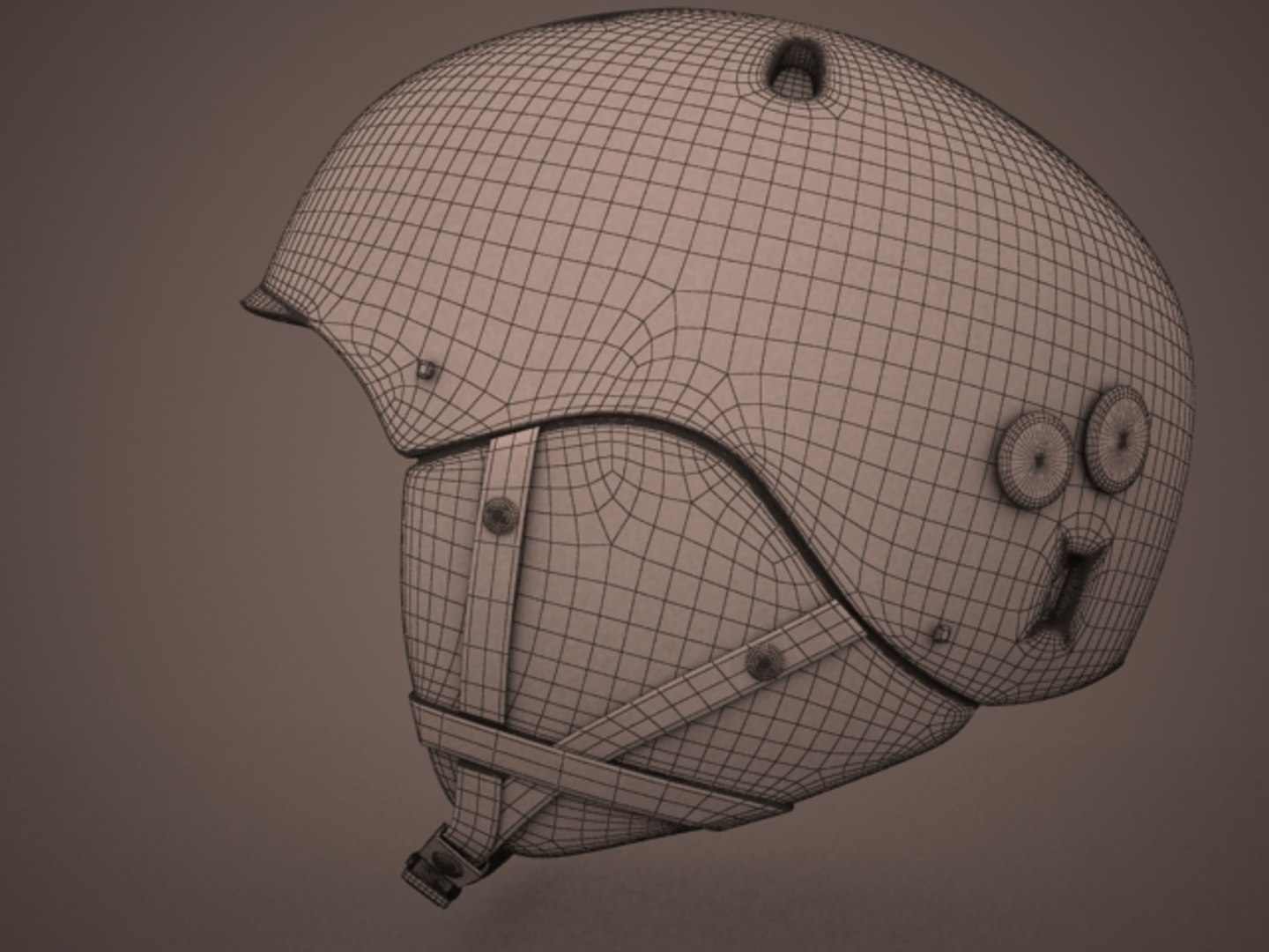 - Snowboard Helmet 3d Model