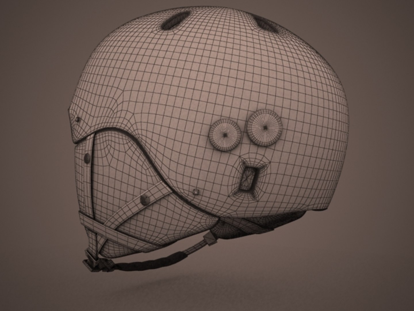 - Snowboard Helmet 3d Model