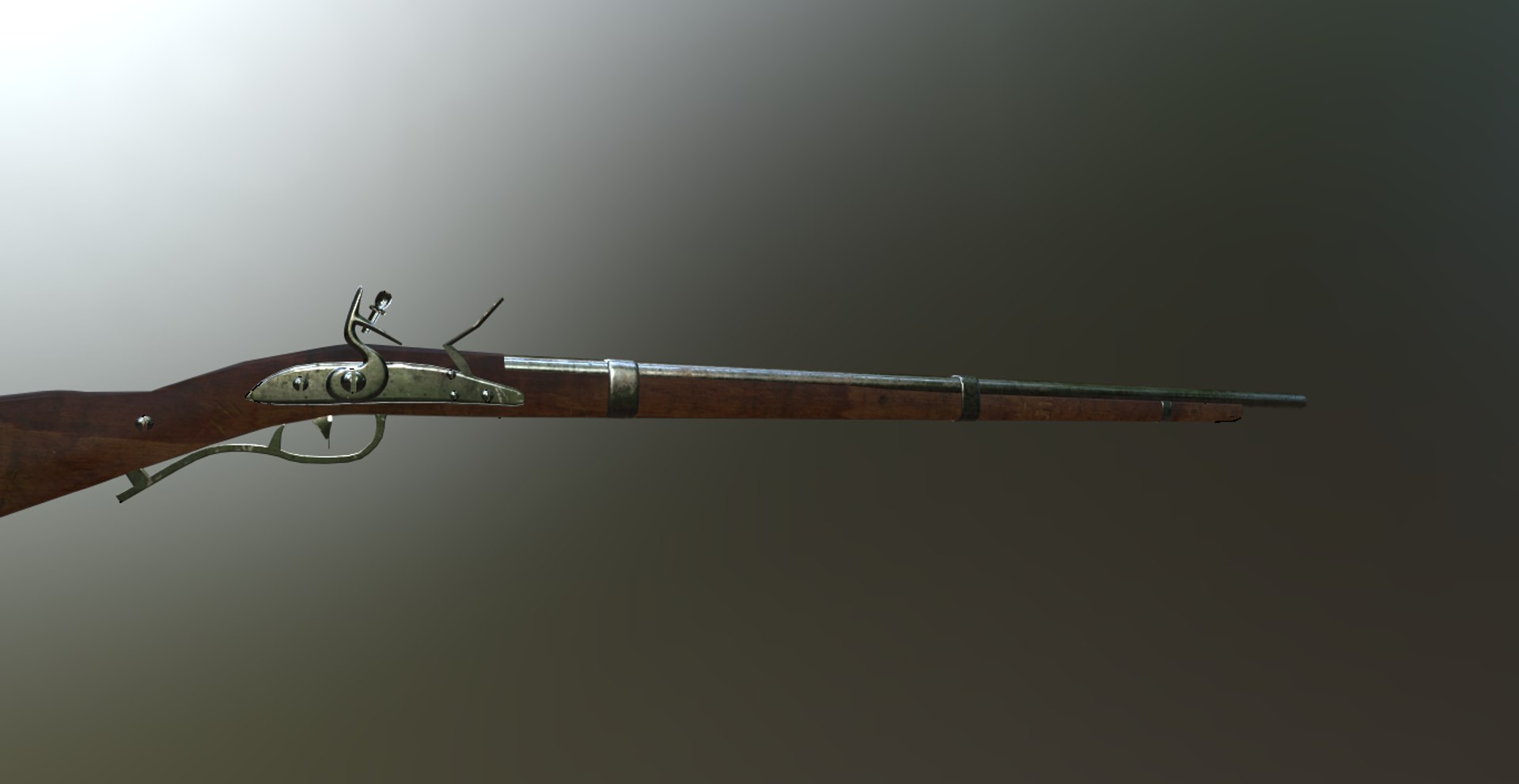 springfield 1842 3d obj