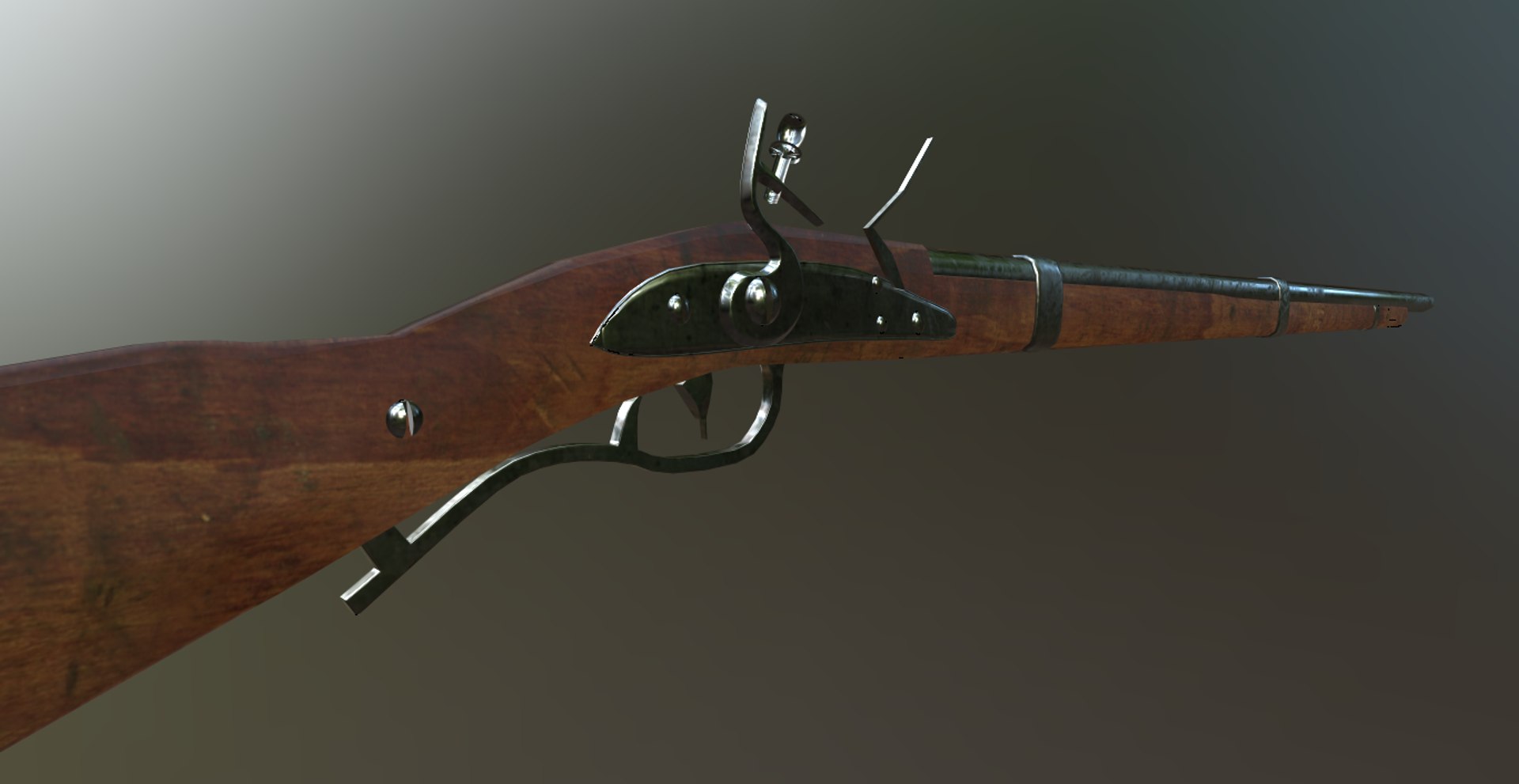 springfield 1842 3d obj