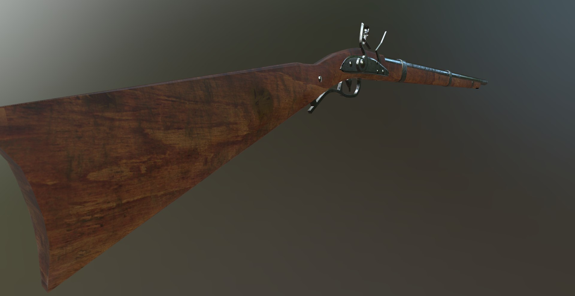 springfield 1842 3d obj