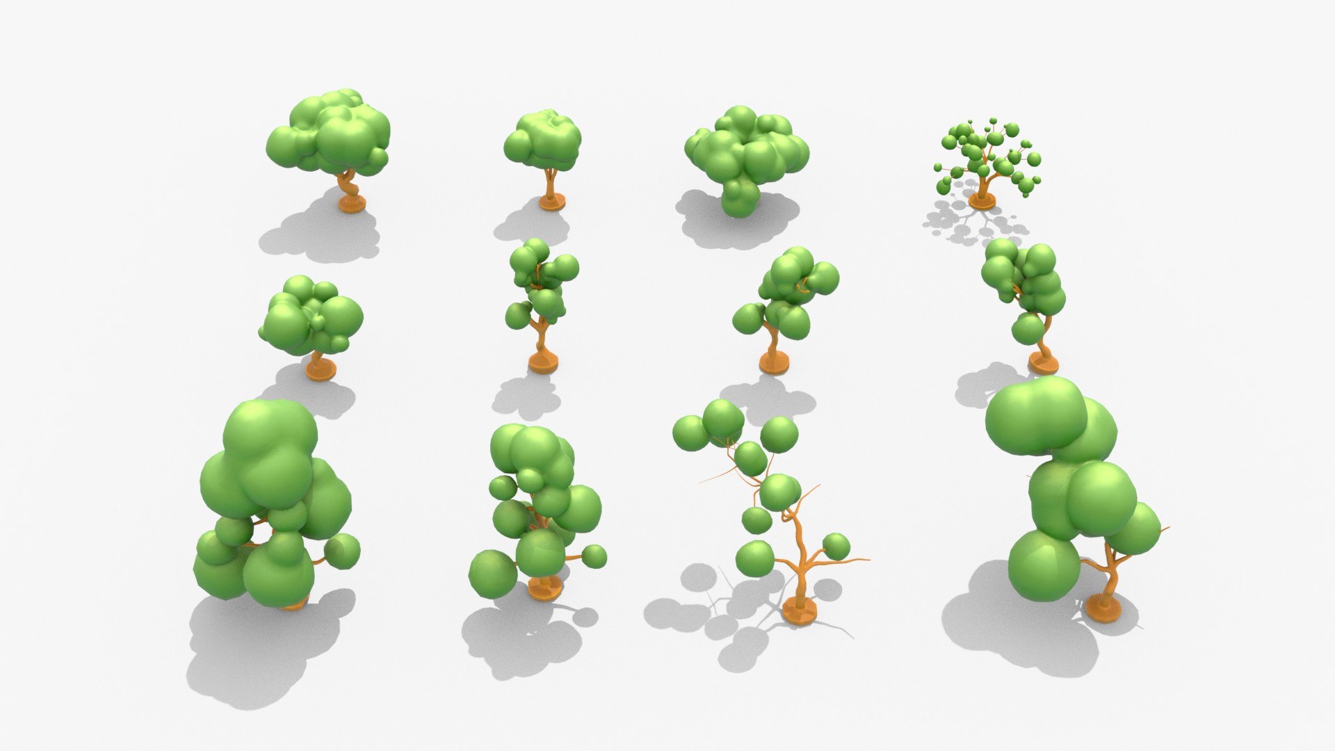 150 Trees 3D Model - TurboSquid 1368915