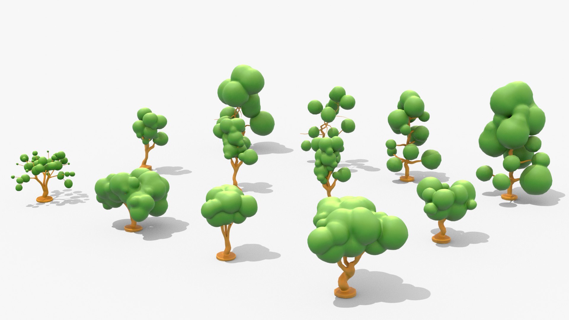 150 Trees 3D Model - TurboSquid 1368915