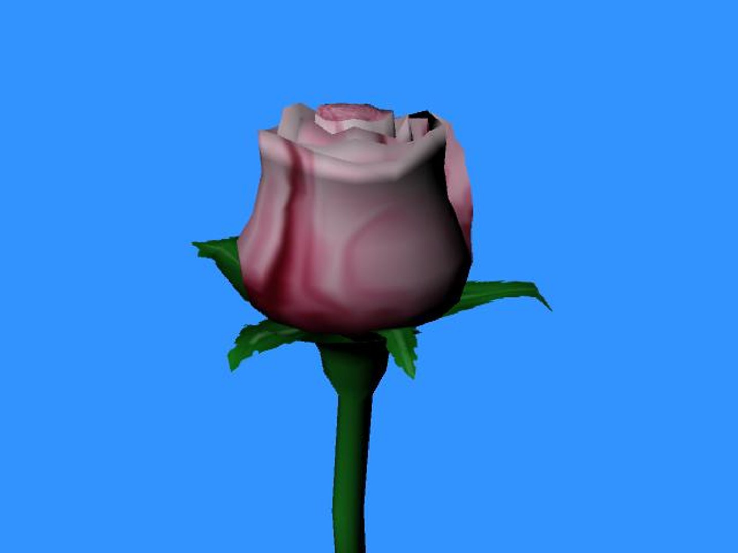 rose 3d obj