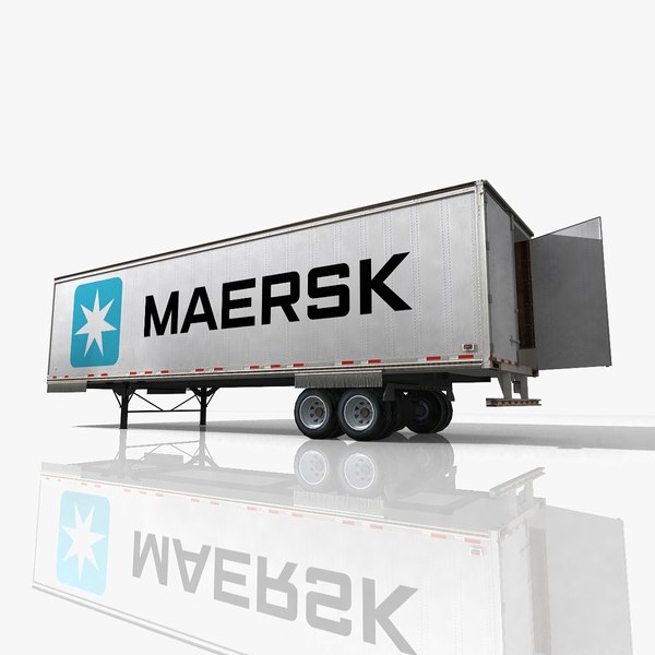 3d maersk truck trailer model
