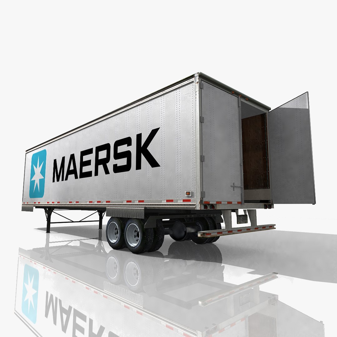 3d maersk truck trailer model