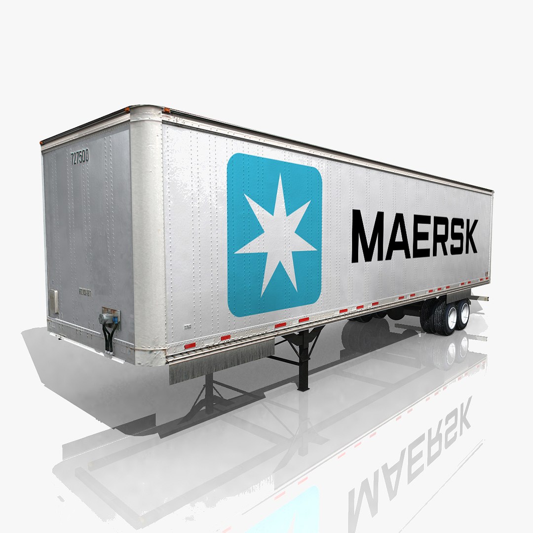 3d maersk truck trailer model