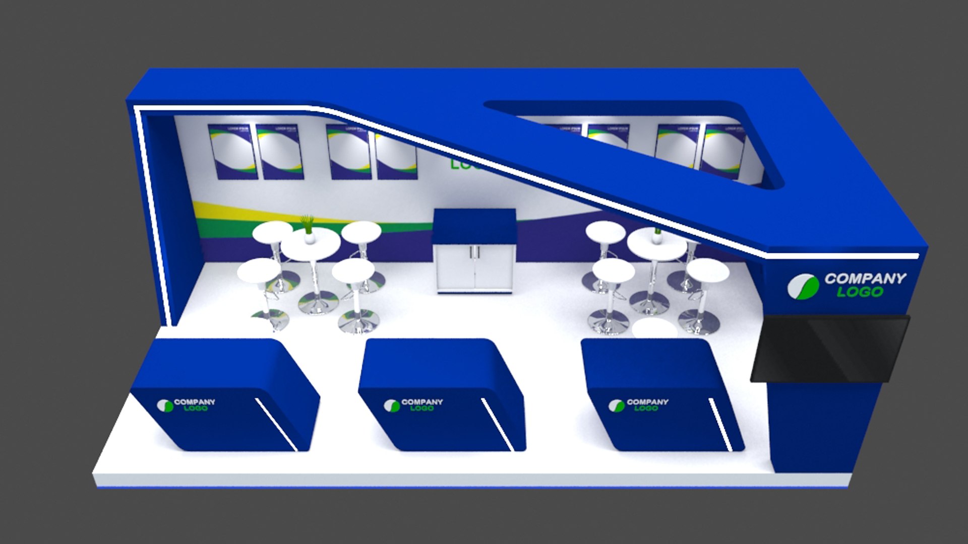 modelo 3d Stand 3x6 de alta calidad - TurboSquid 1582732