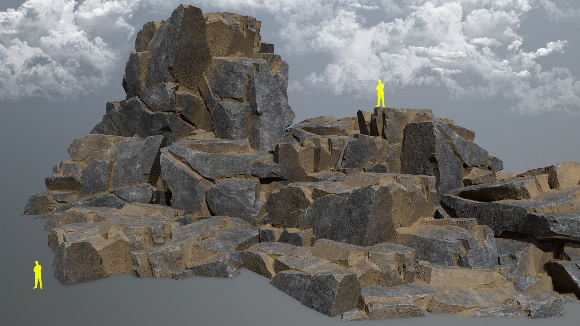 3D Desert Rocks Model - TurboSquid 2301687