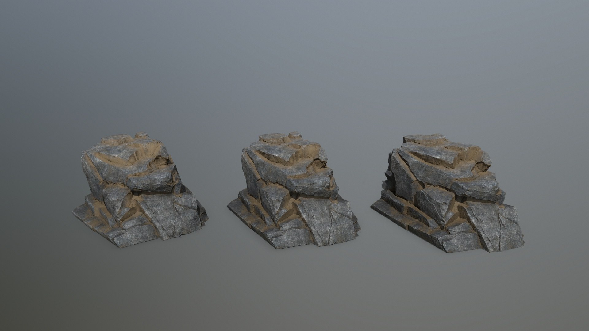 3D Desert Rocks Model - TurboSquid 2301687