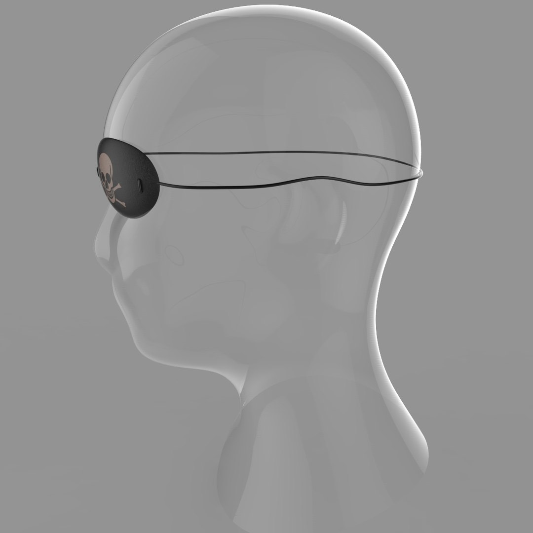 Eyepatch Head 3d 3ds