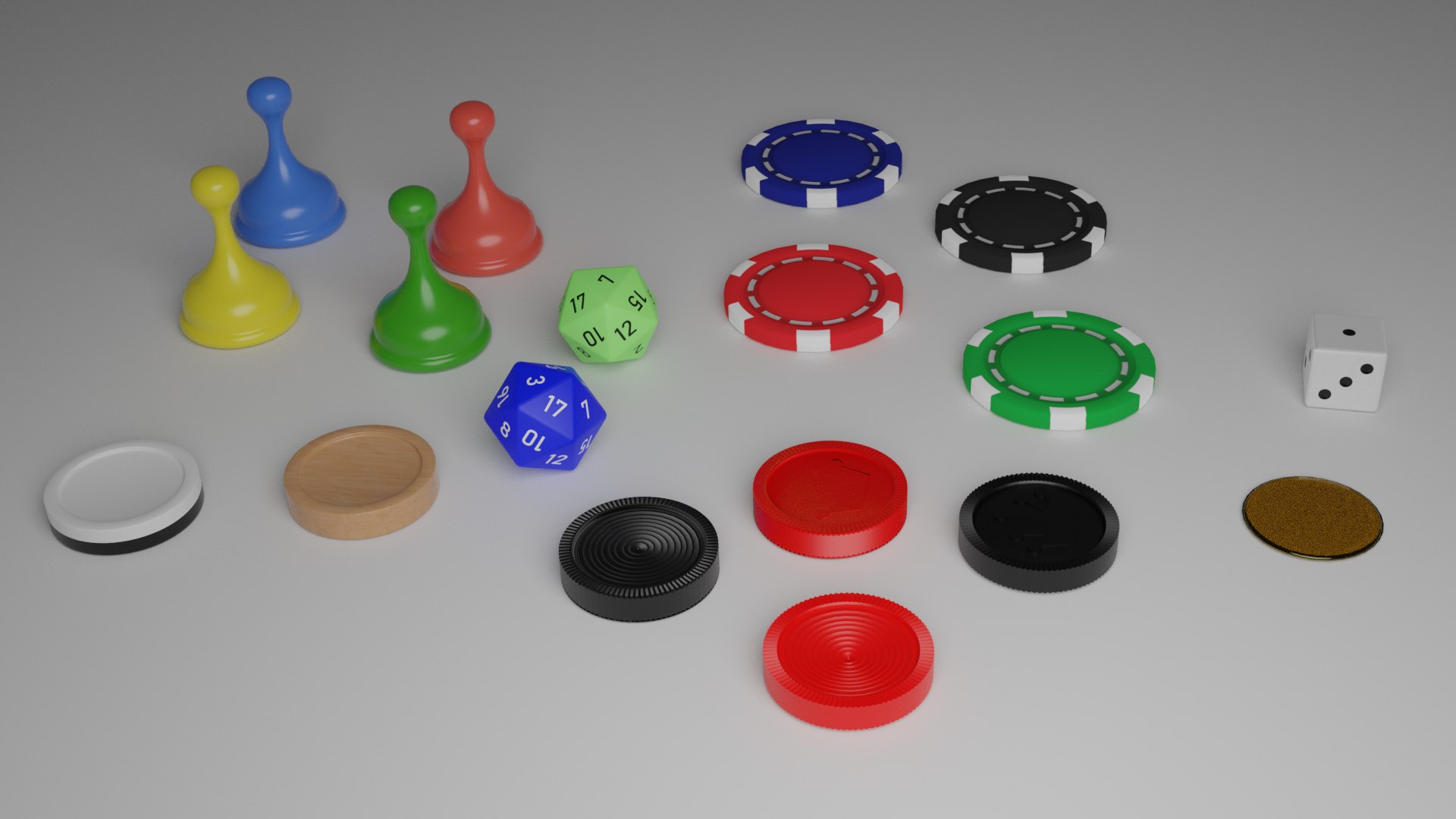 3D Tabletop Game Pieces - TurboSquid 1722673