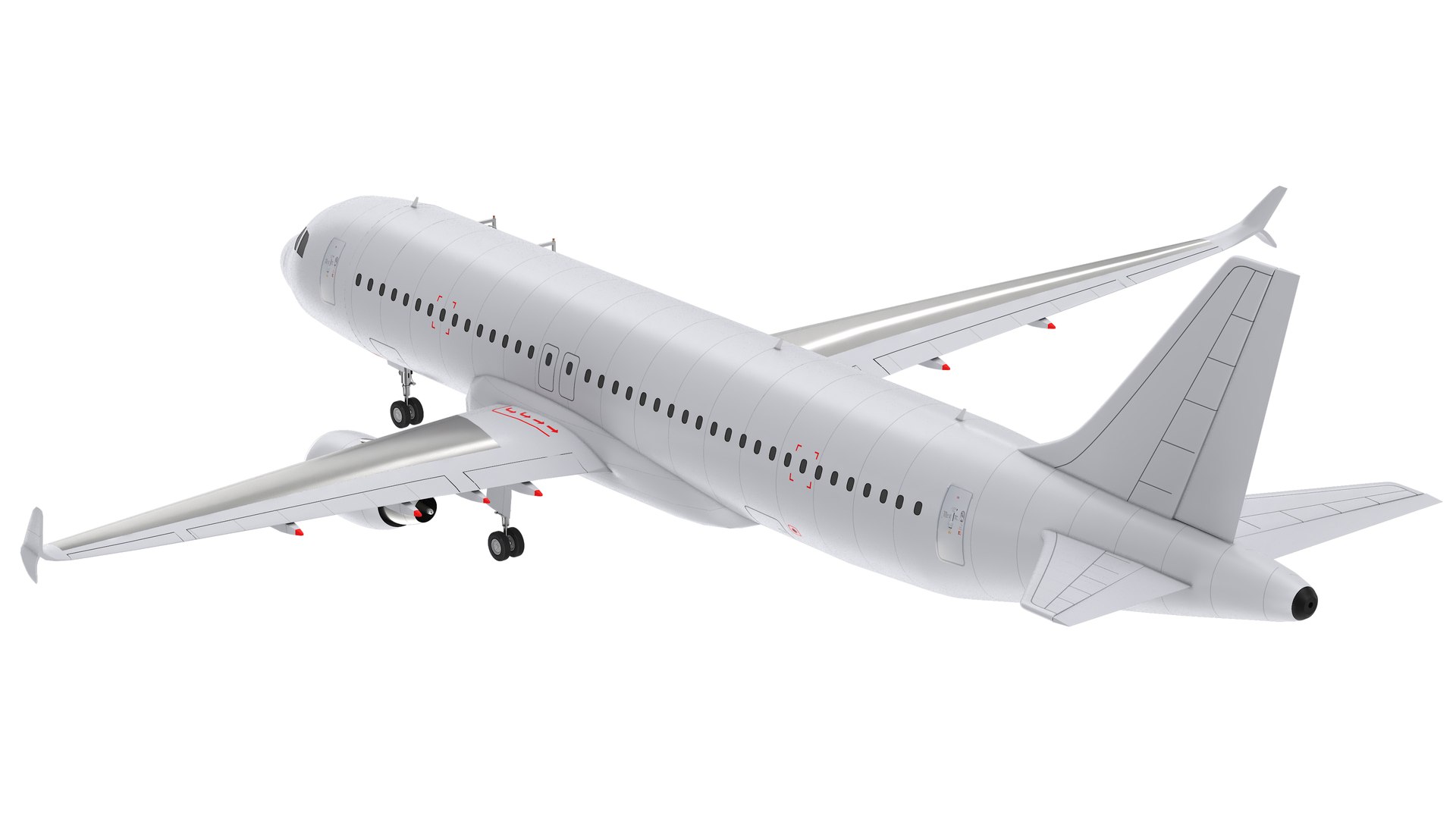 Airbus A320 And Portable Passenger Airplane Steps 3D - TurboSquid 2449479