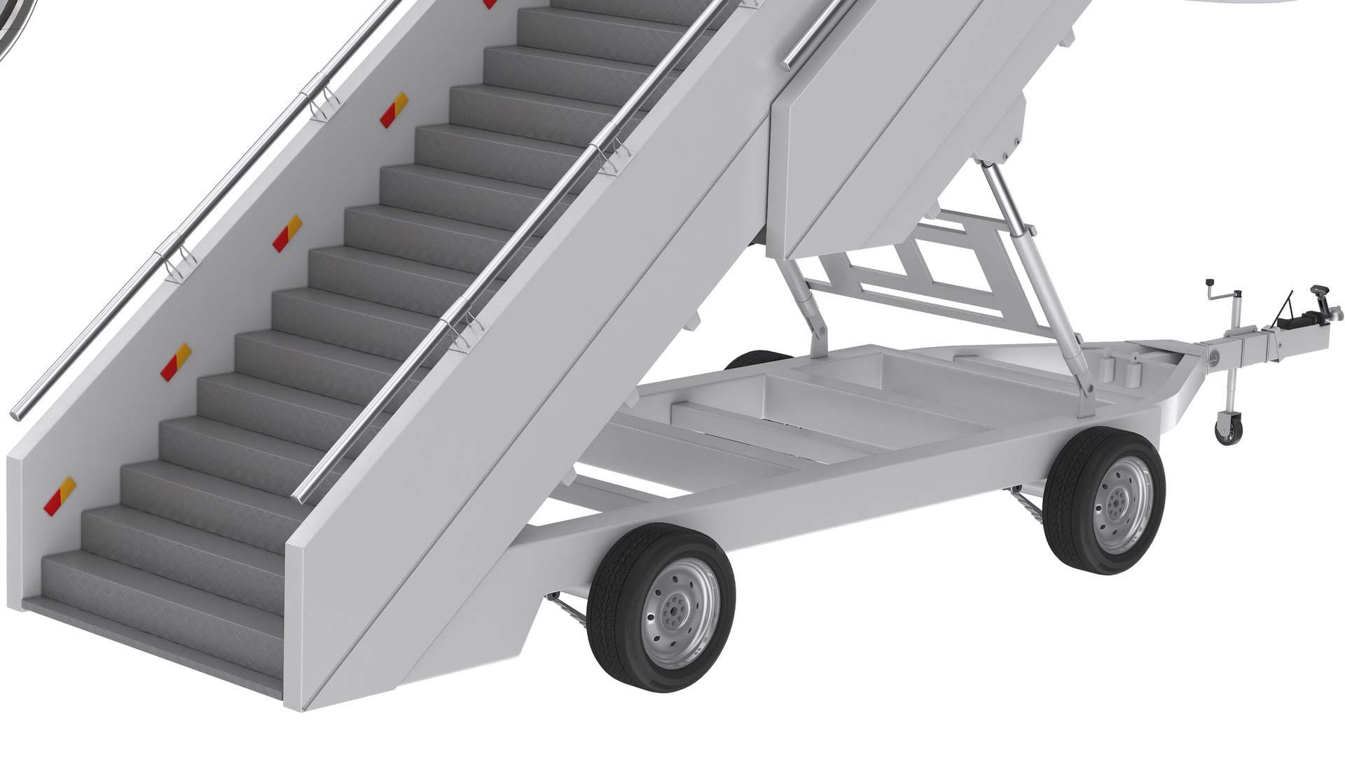 Airbus A320 And Portable Passenger Airplane Steps 3D - TurboSquid 2449479