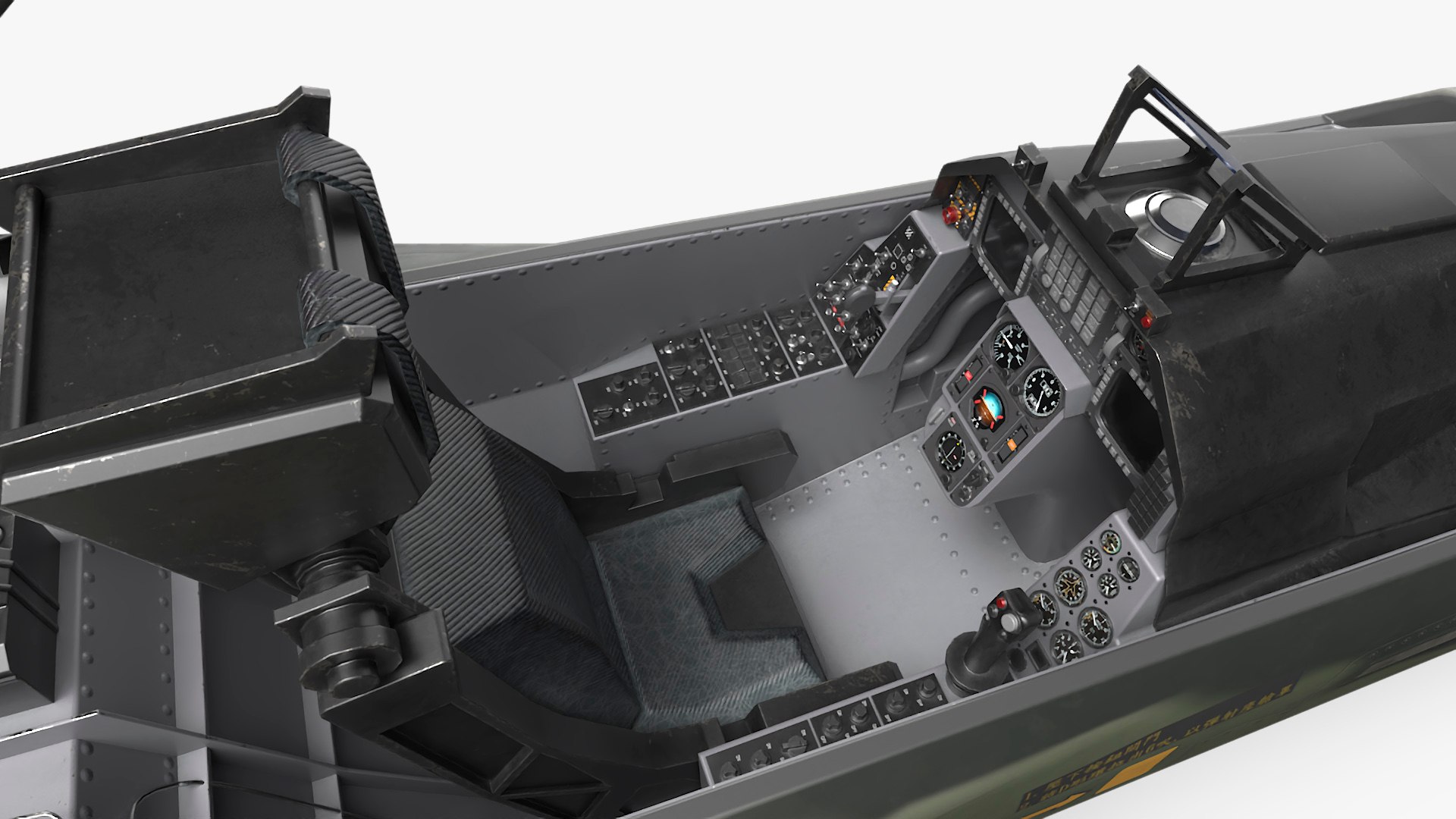 3D AIDC F-CK-1 Unarmed Fighter Jet Green Rigged For Cinema 4D ...