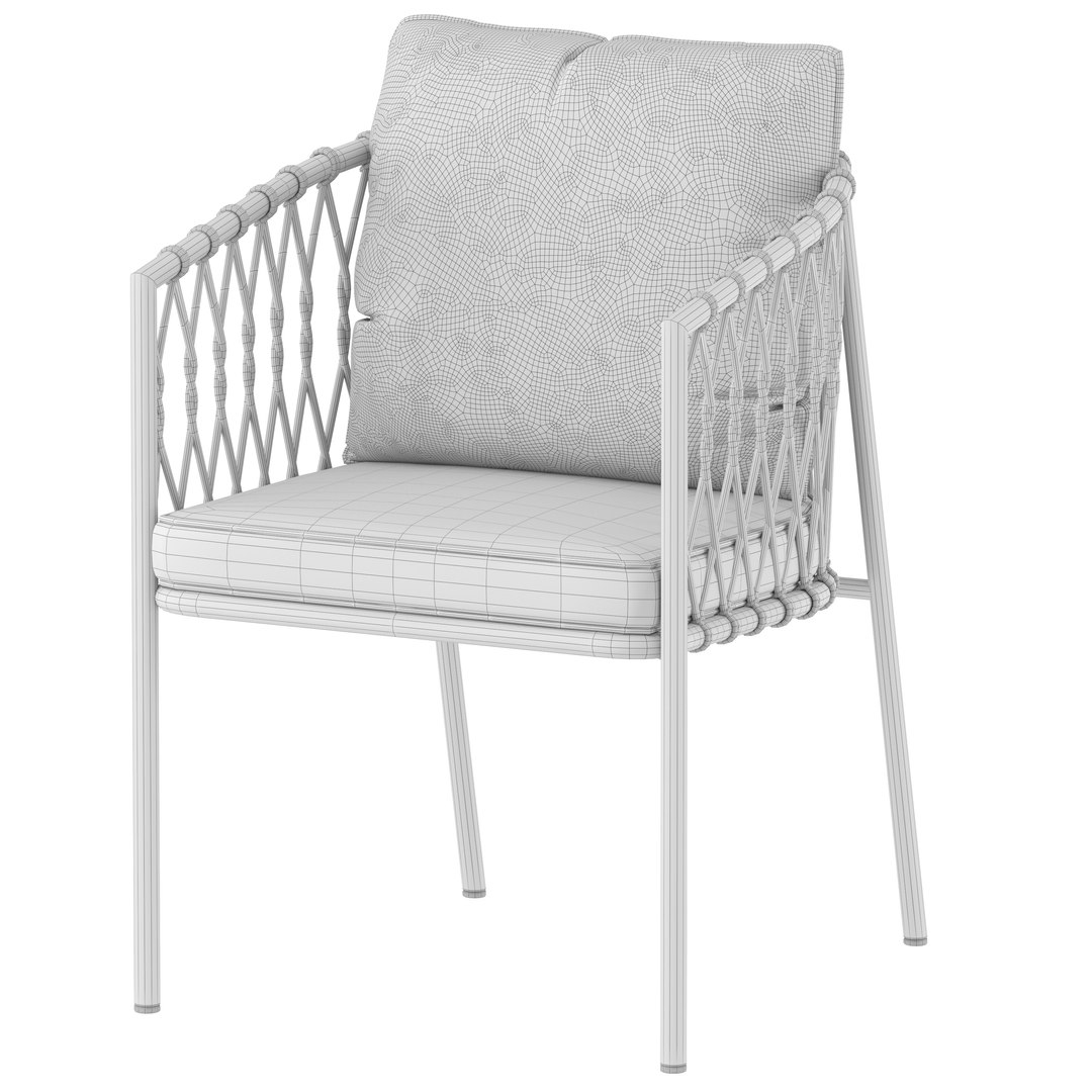 3D Model Sette Garden Orka Table And Chair - TurboSquid 2048685