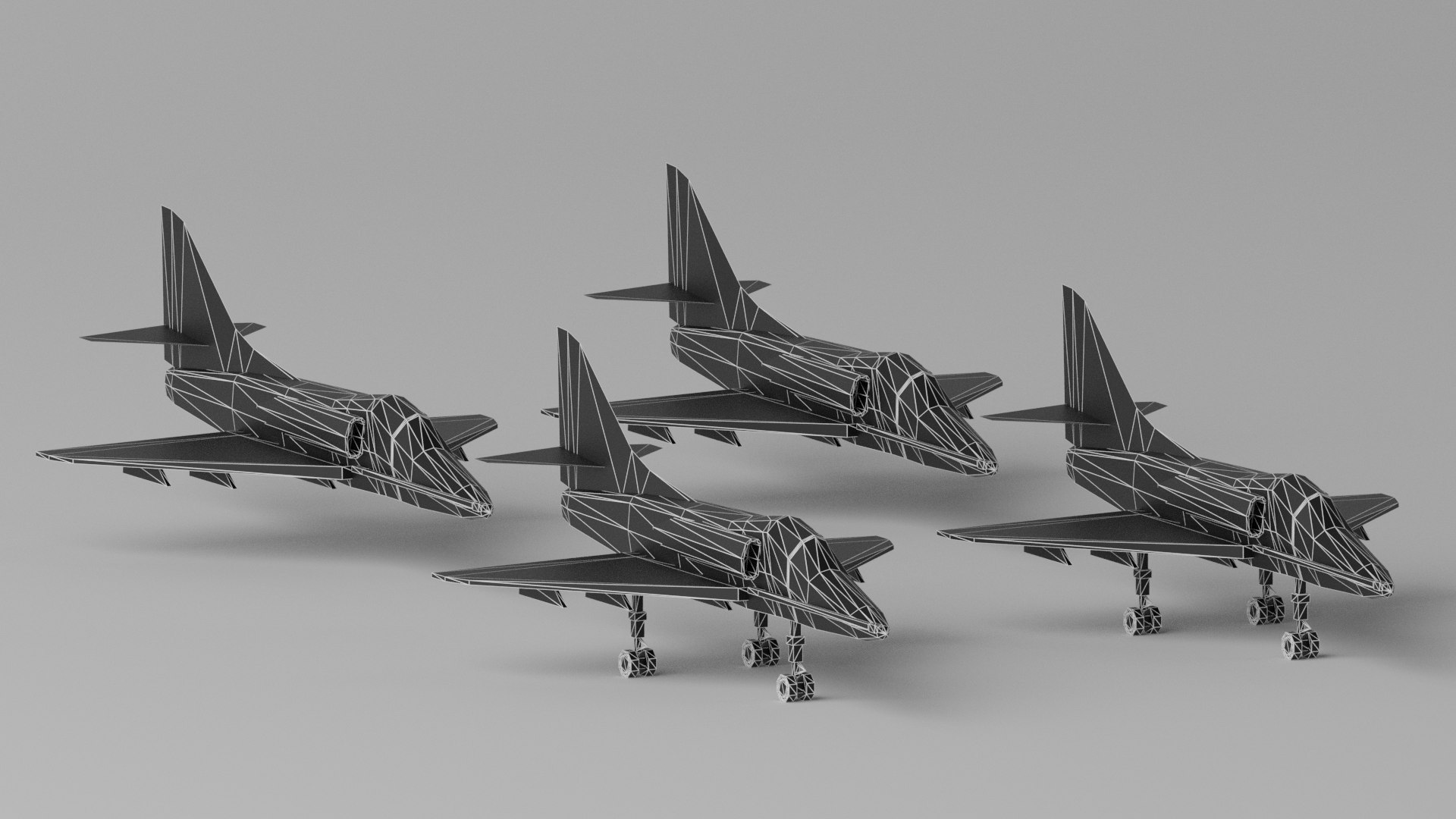 Cartoon Douglas A-4 Skyhawk 3D Model - TurboSquid 2371392