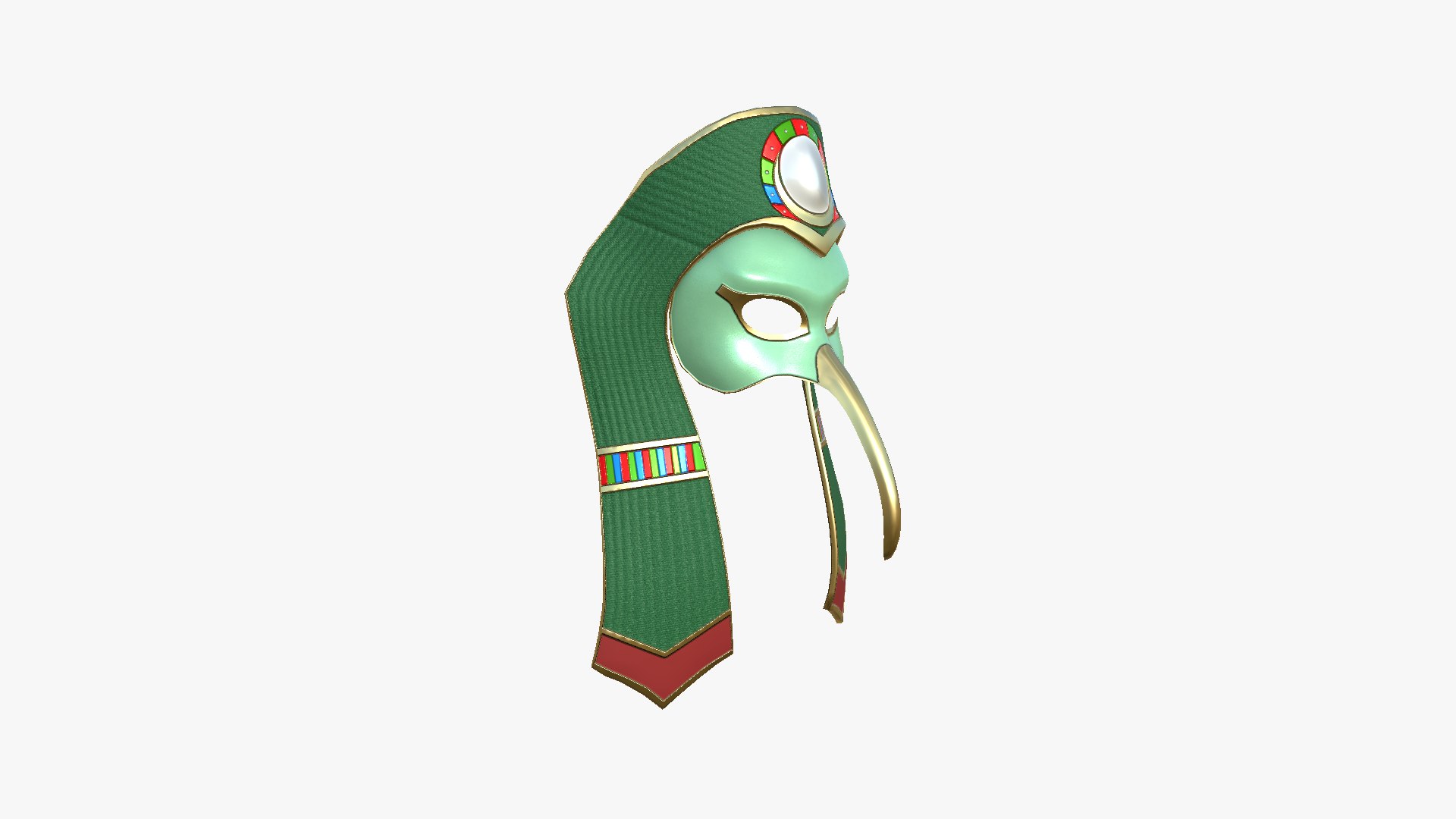 Thoth Mask A06 - Egyptian Gods Character Clothing 3D - TurboSquid 2192980