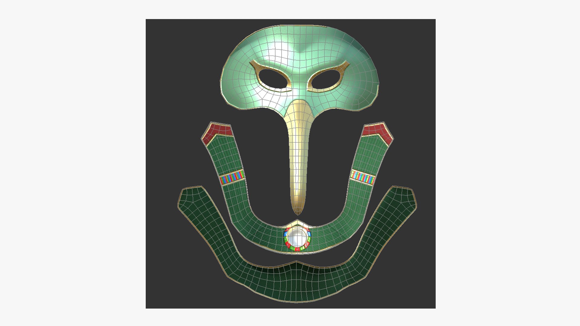 Thoth Mask A06 - Egyptian Gods Character Clothing 3D - TurboSquid 2192980