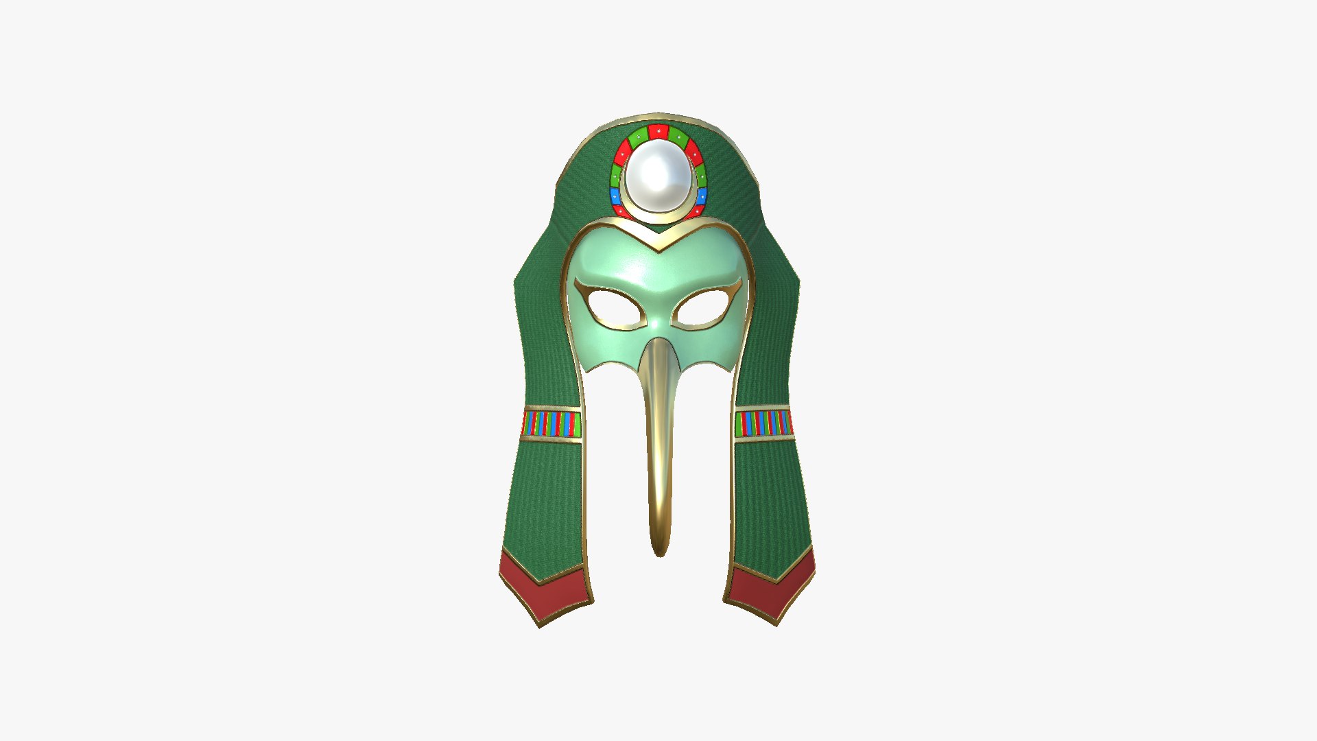 Thoth Mask A06 - Egyptian Gods Character Clothing 3D - TurboSquid 2192980