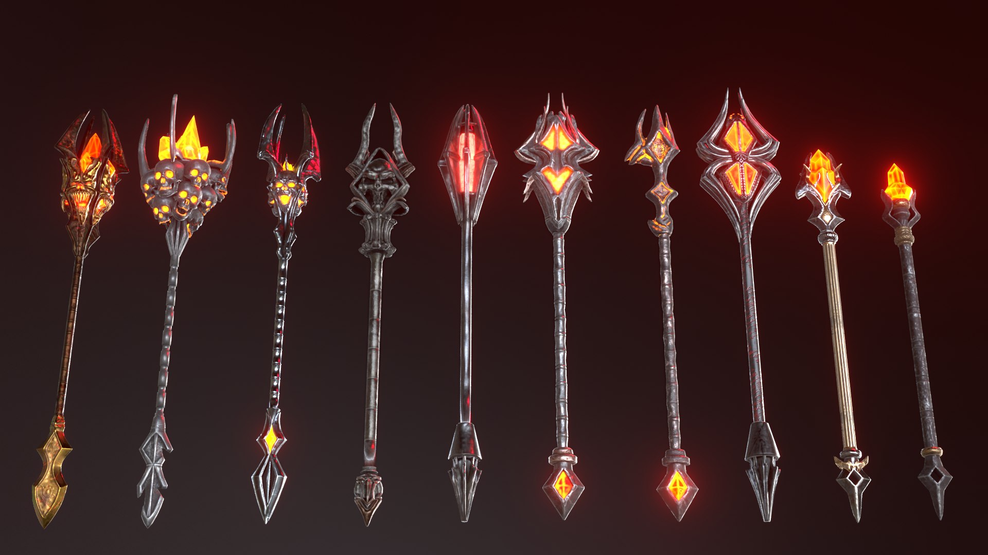 Staff Fantasy 3D Model - TurboSquid 1666812