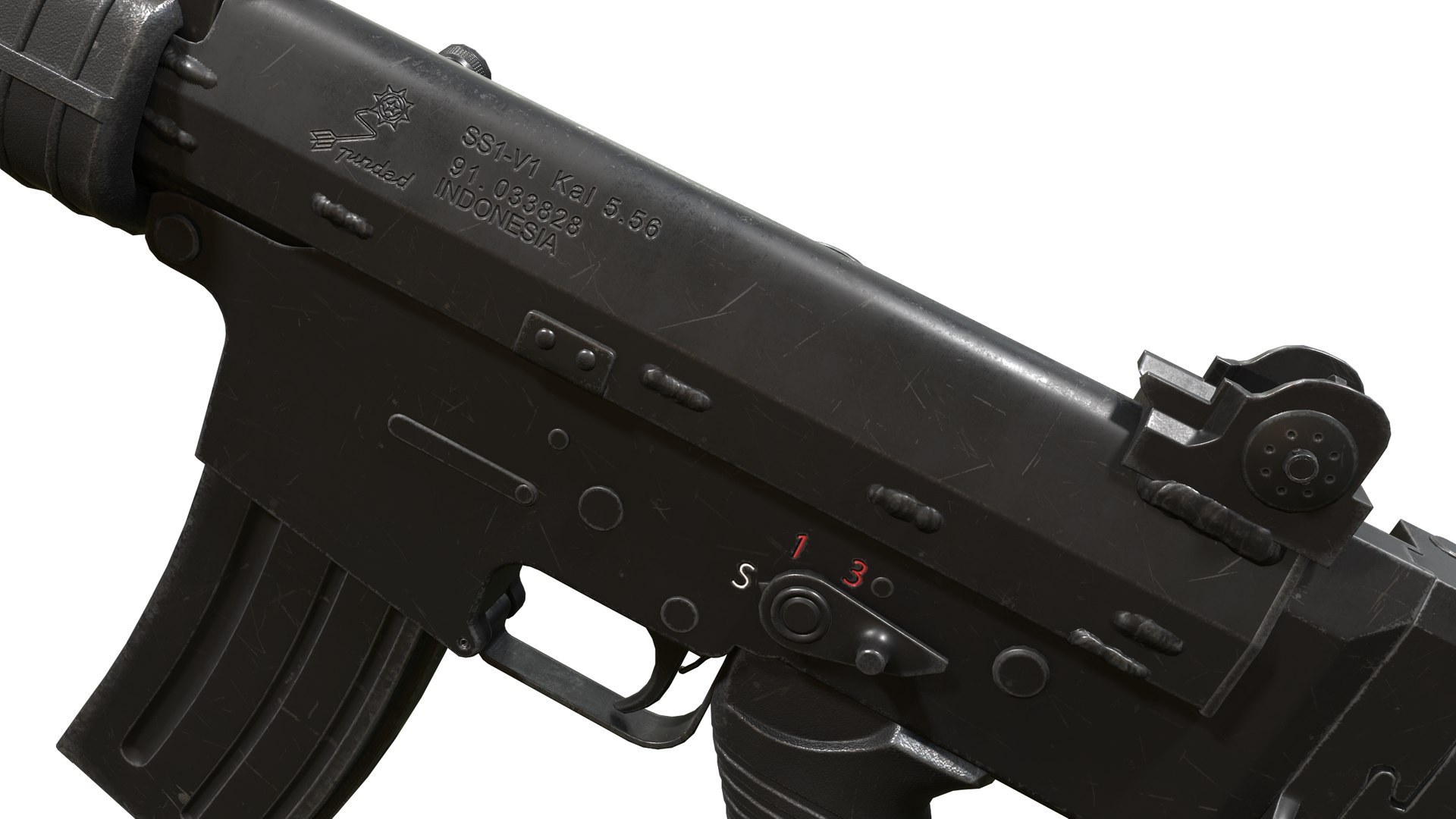 Ss1 Pindad Aka Fn 3D Model - TurboSquid 1464177